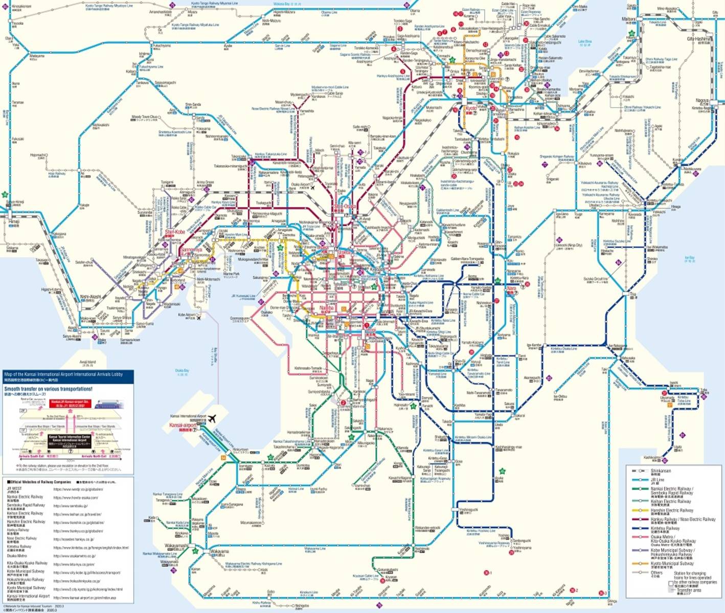 Railway Map | OSAKA-INFO